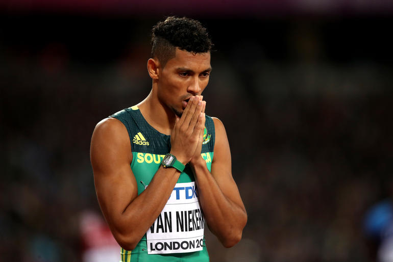 World champion sprinter thanks God after yet another gold
