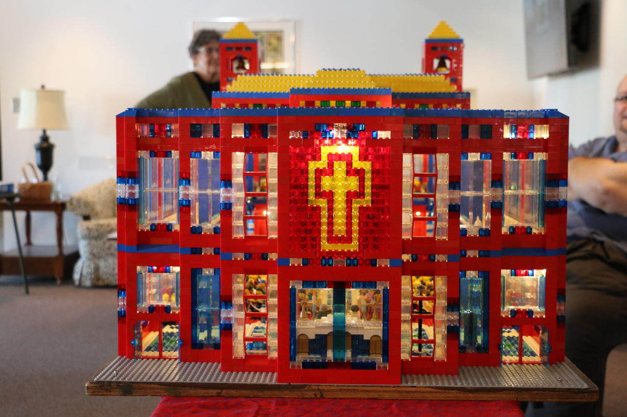 LEGO enthusiast builds a giant new church every year