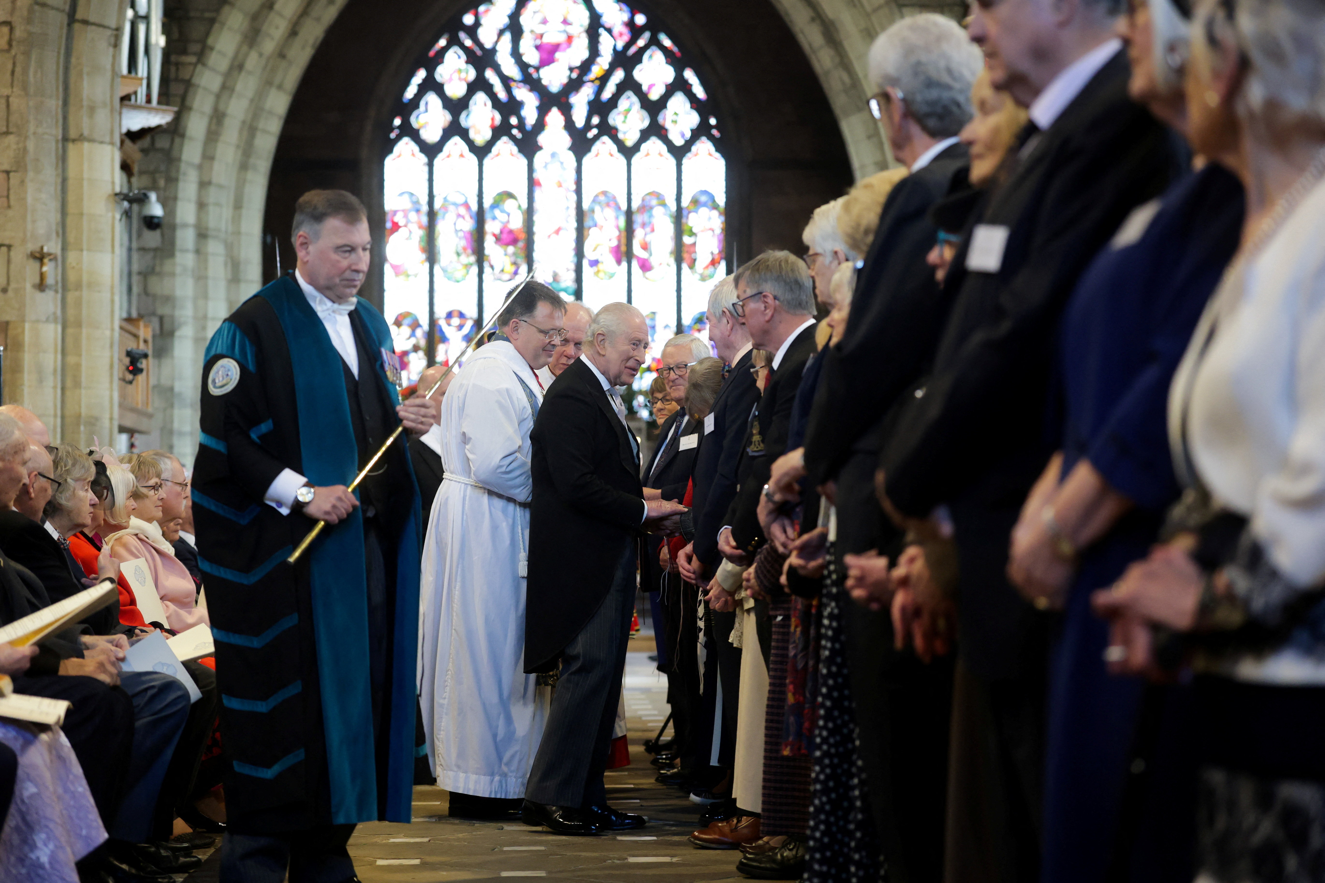 King and Queen attend Royal Maundy service at St Asaph Cathedral