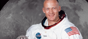 The Bible verse read on the moon as Buzz Aldrin took communion