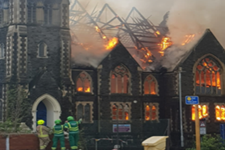 Church re-opens 5 years after devastating fire