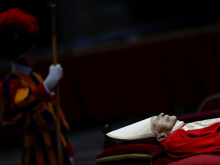 Pope Benedict XVI’s lying in state begins ahead of funeral