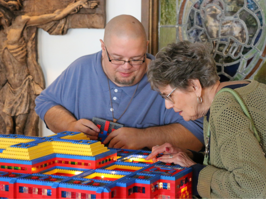 LEGO enthusiast builds a giant new church every year