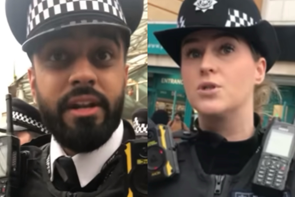 WATCH: Police threaten to arrest street preacher