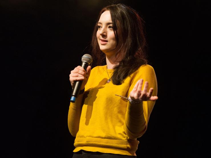 Comedian Fern Brady's tour advert banned for 'mocking Christianity'