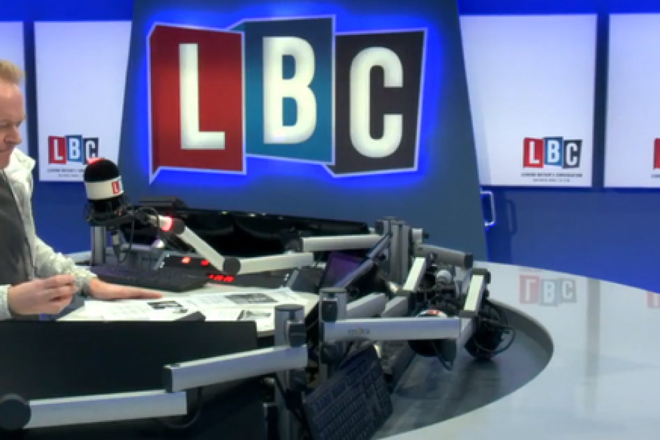 WATCH: LBC presenter says he can't accept ticket to heaven