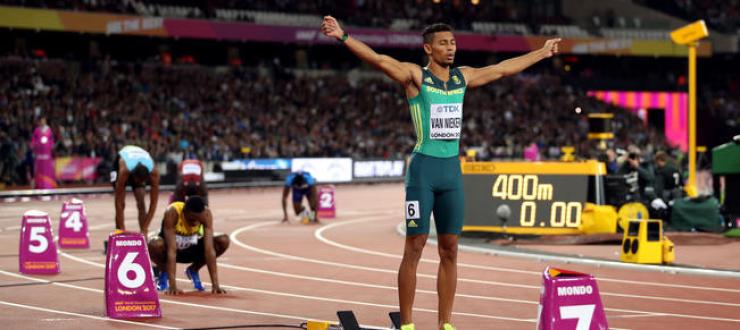 World champion sprinter thanks God after yet another gold