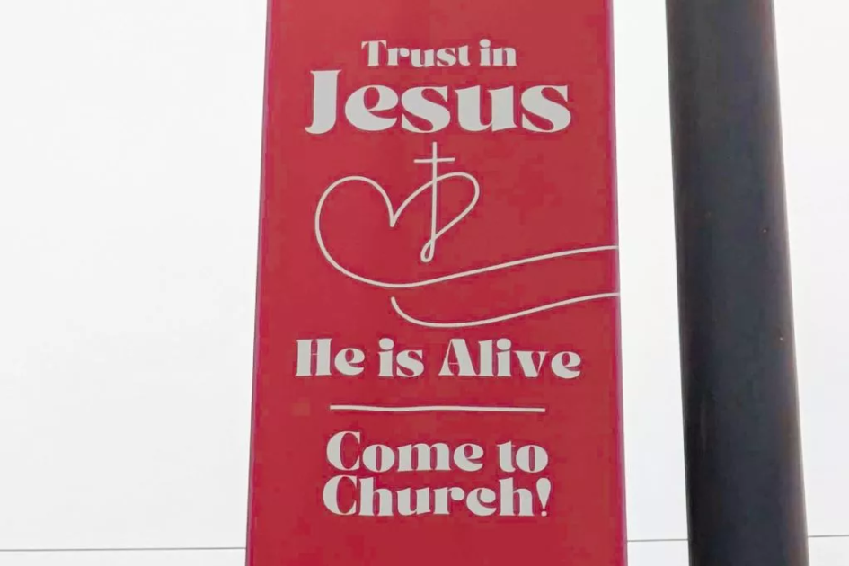 Cardiff Council defend 'Trust in Jesus' ad banner