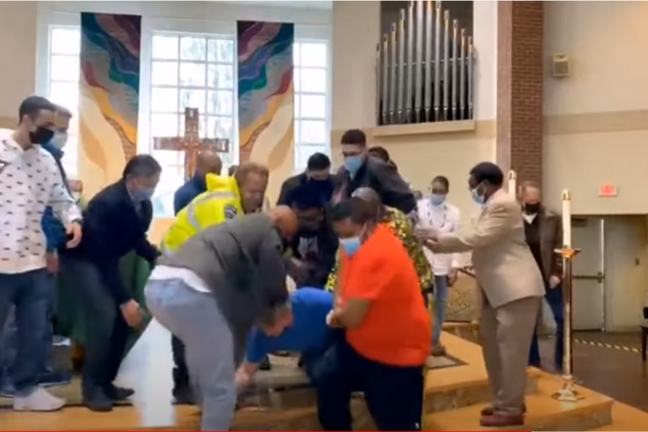 WATCH: Brawl breaks out at a US catholic church