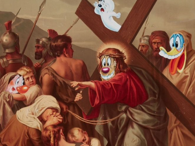 Looney Tunes artwork ‘mocking’ Jesus removed from gallery