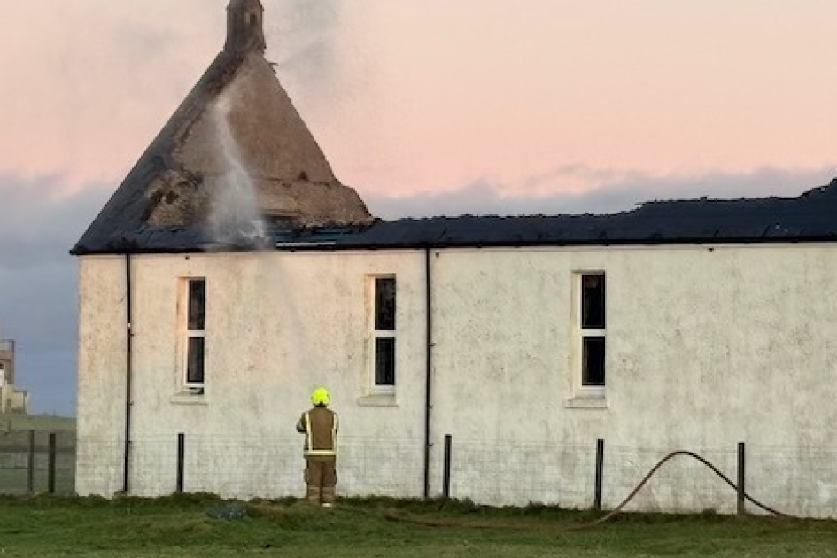 Community ‘sad and shocked’ as Scottish island church burns down