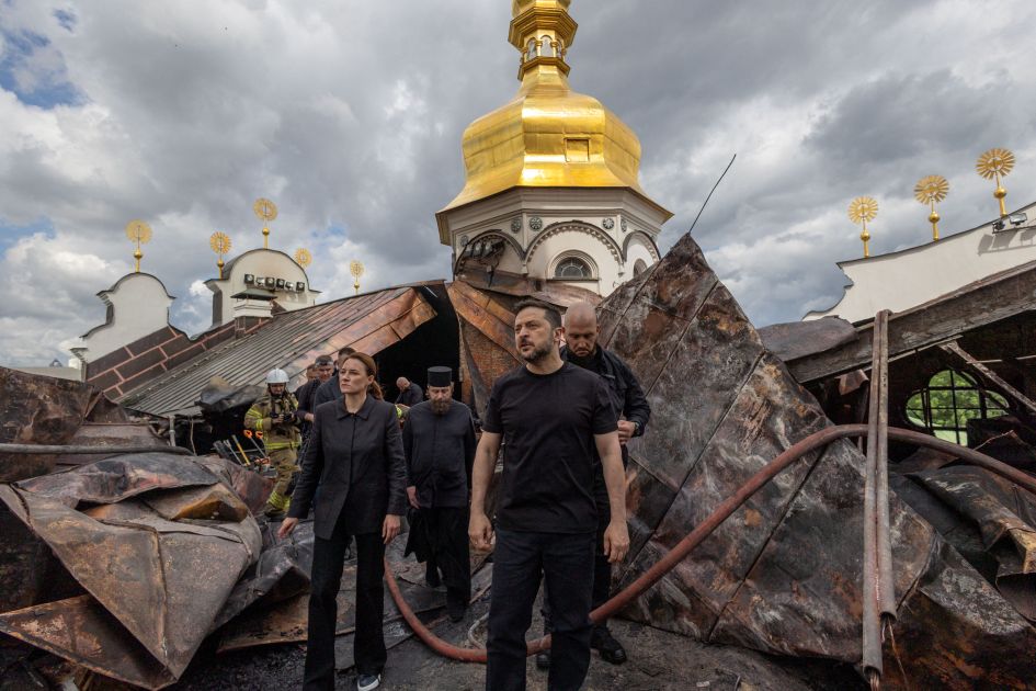'God's blessing': Rain that saved Kyiv's ancient cathedral hailed as ...