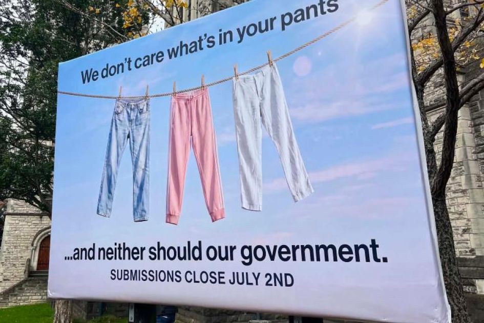 NZ church billboard defies government move on biological sex
