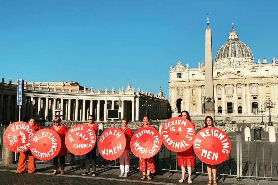 Female protesters asking for more women in the Catholic Church arrested ...