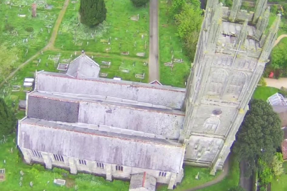 Coastguard helicopter winches woman from church tower after suspected ...