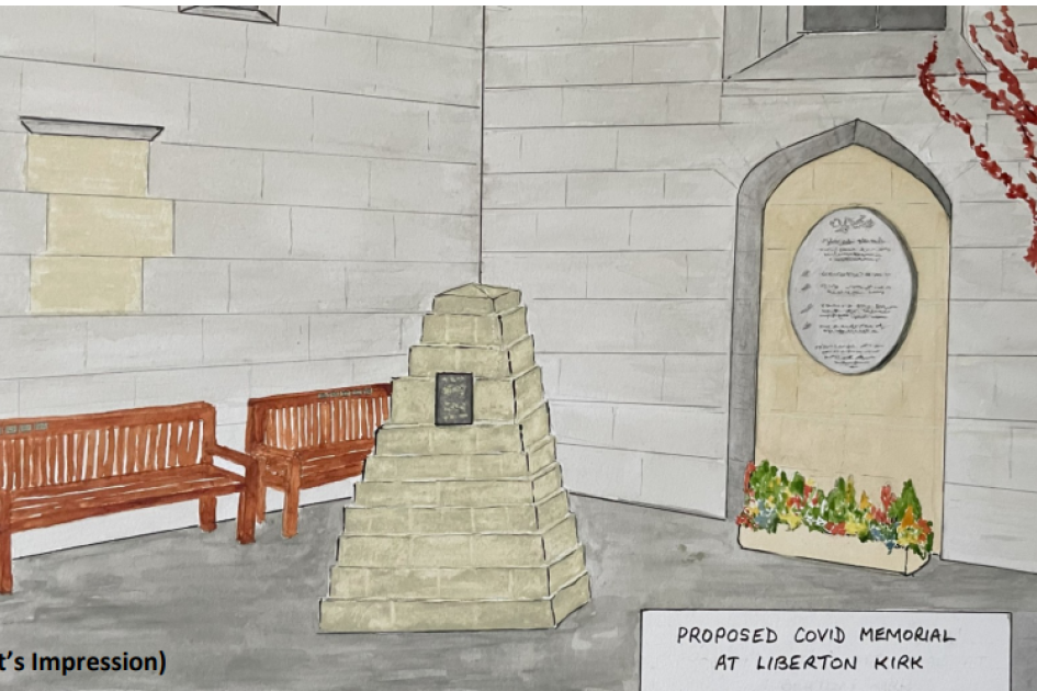 Edinburgh church commemorates lives lost to Covid-19 with memorial tribute