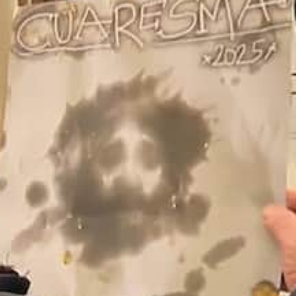 Depiction of Jesus' face criticised as 'resembling fish and chip grease ...