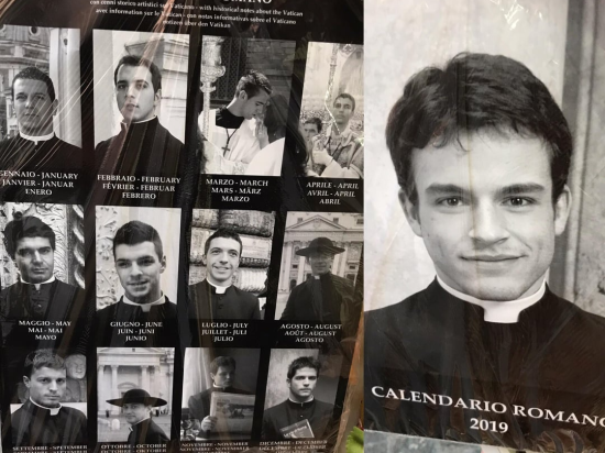 Creator admits Rome's "hot priest" calendar rarely features priests