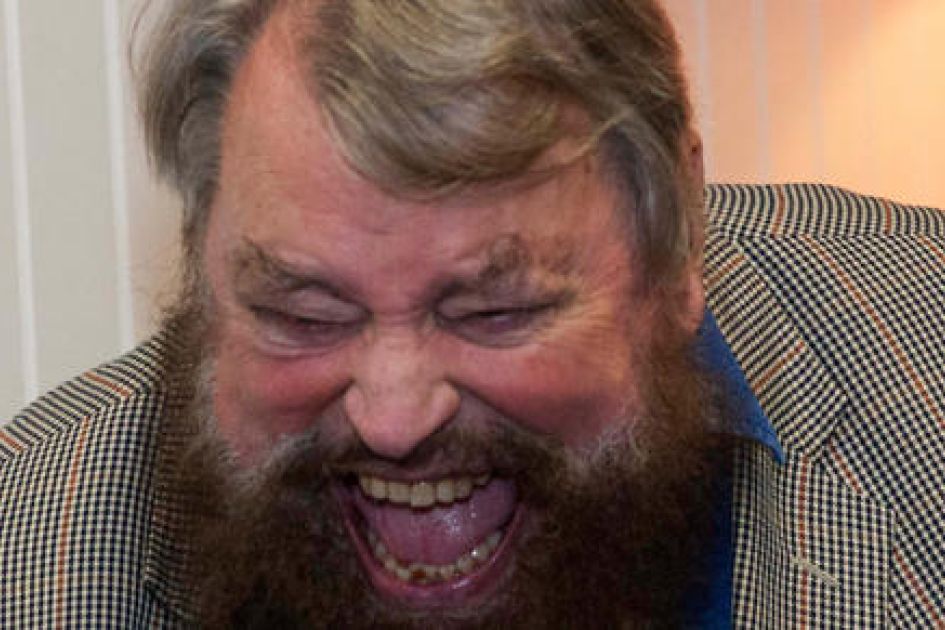 Brian Blessed swears during church charity service after tripping over