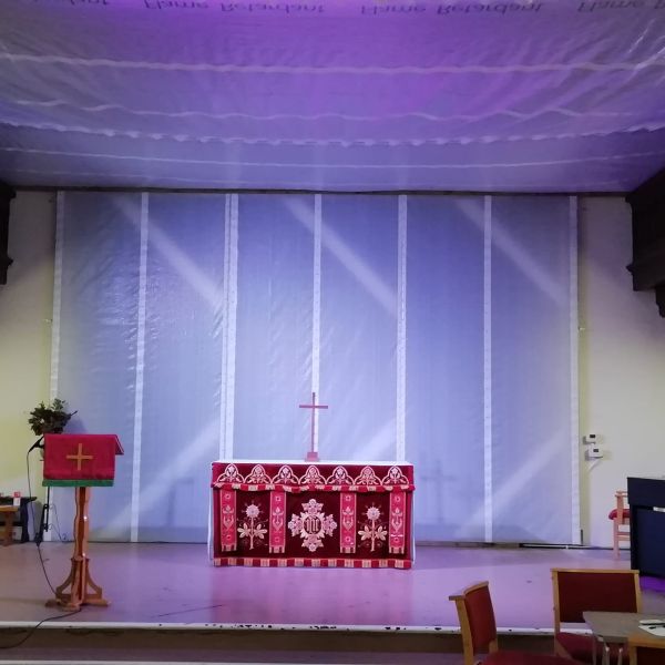 Church builds thermal tent inside building to cut back on energy bills