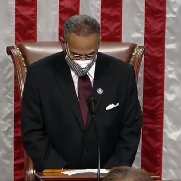 Politician causes confusion after finishing prayer with 'Amen and a woman'