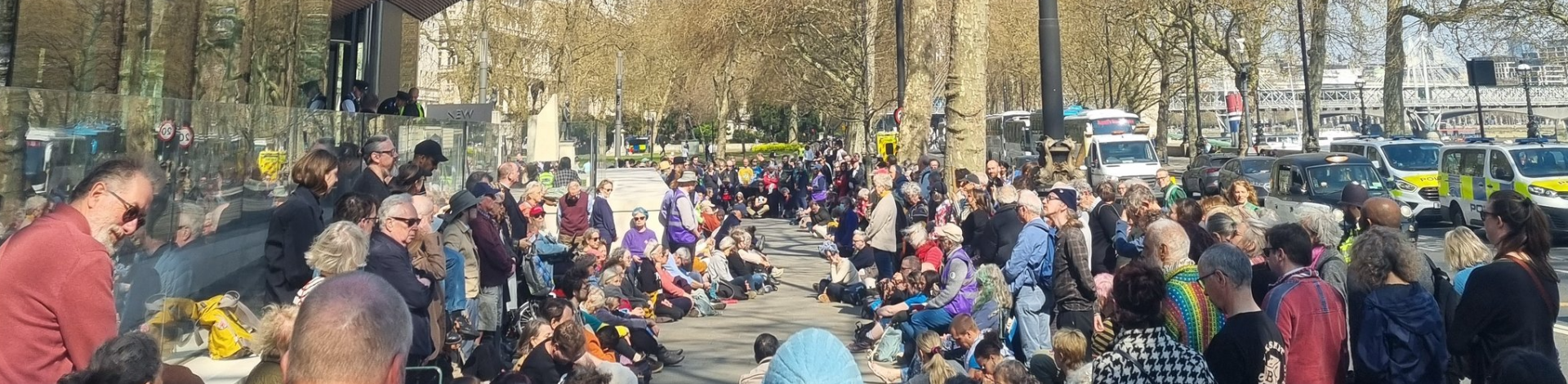 'We will not be threatened by force': Quakers protest after Westminster ...