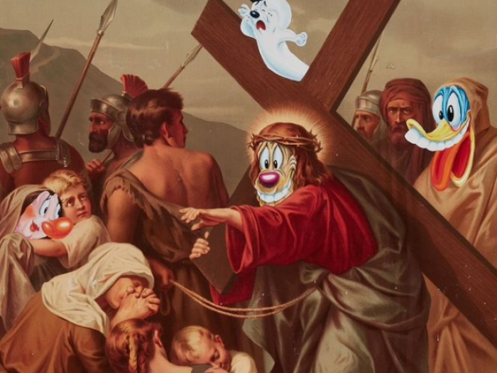 Looney Tunes artwork ‘mocking’ Jesus removed from gallery