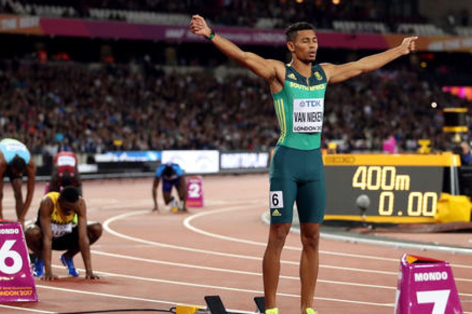 World champion sprinter thanks God after yet another gold
