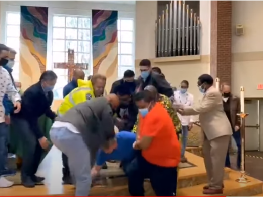 WATCH: Brawl breaks out at a US catholic church