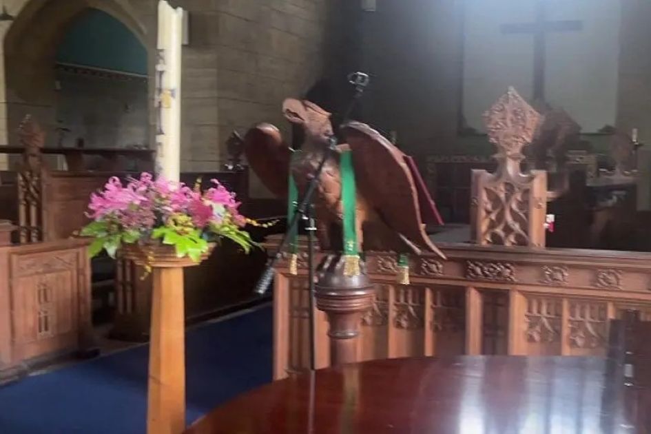 Devon vicar 'deeply sad' after theft of eagle lectern sculpture