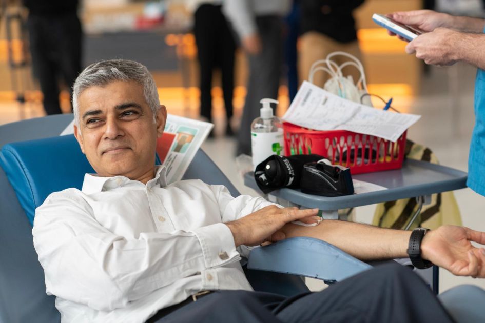Sadiq Khan urges churchgoers to donate blood and praises the ‘good work ...