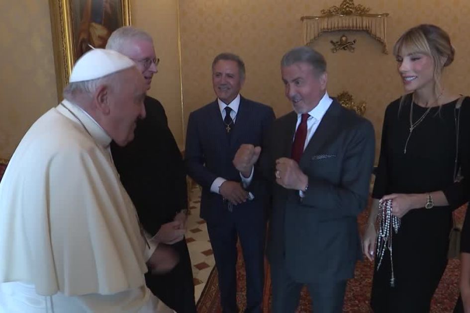 'Ready to box?', Pope meets Sylvester Stallone at the Vatican