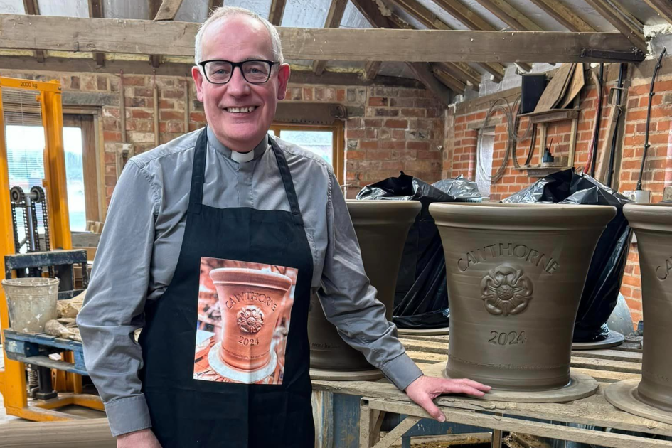 Vicar crafts pottery to fund church roof repairs