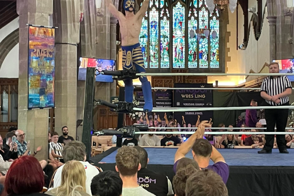 Church hosts full-size WWE wresting events for Jesus