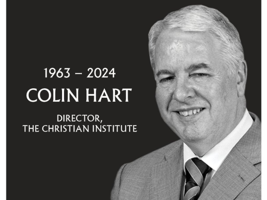 Founder of The Christian Institute, Colin Hart, dies aged 60