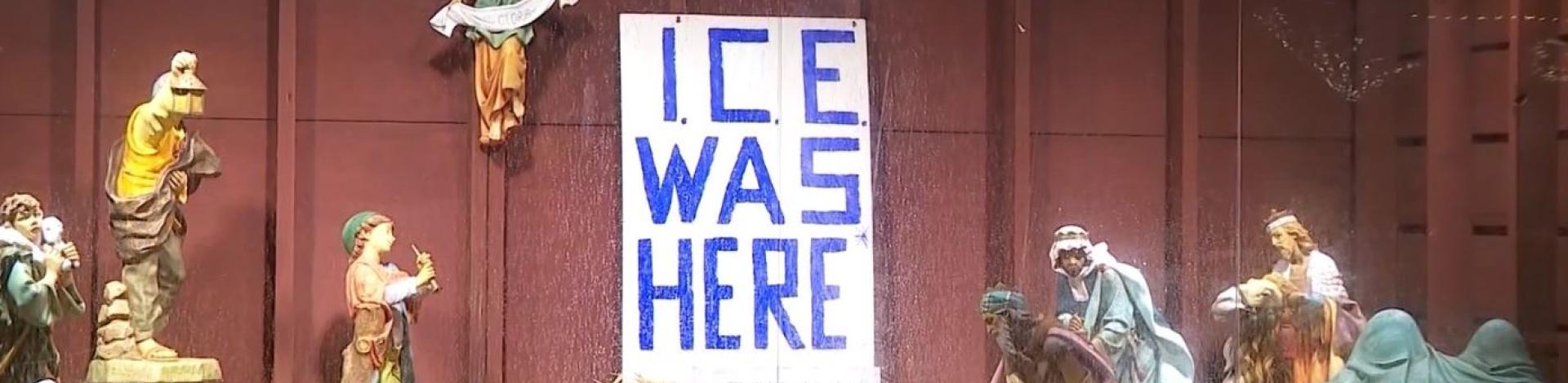 Away from the manger: Church sparks controversy with ICE nativity scene
