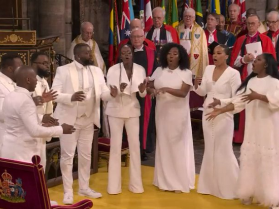 Coronation features gospel choir for the first time in British history