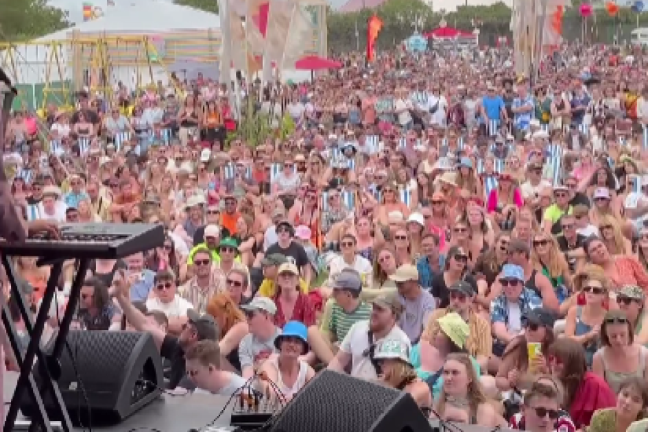 'Shine Jesus shine': Glastonbury crowd goes wild for Christian sing-along