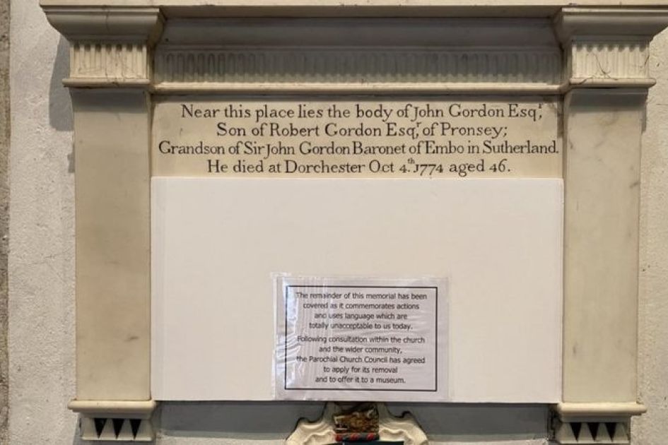 Church memorial to slave trader moved to museum