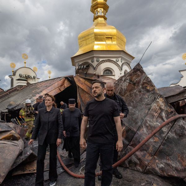 'God's blessing': Rain that saved Kyiv's ancient cathedral hailed as ...